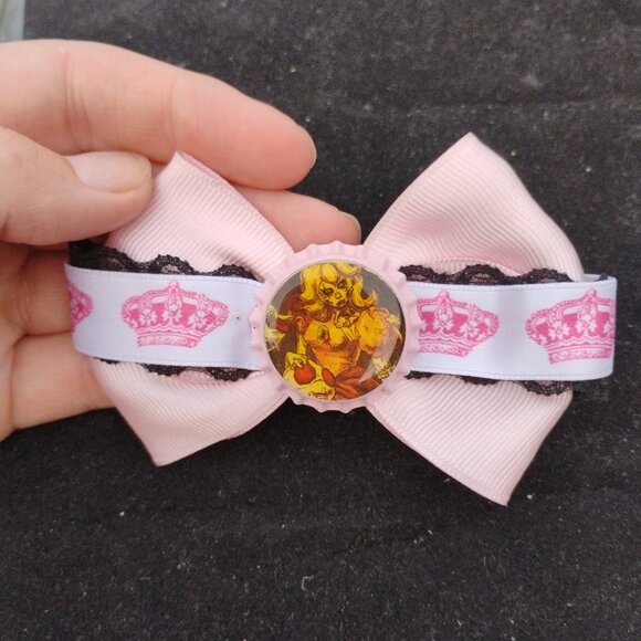 Accessories | Creepy Princess Peach Hair Bow | Poshmark